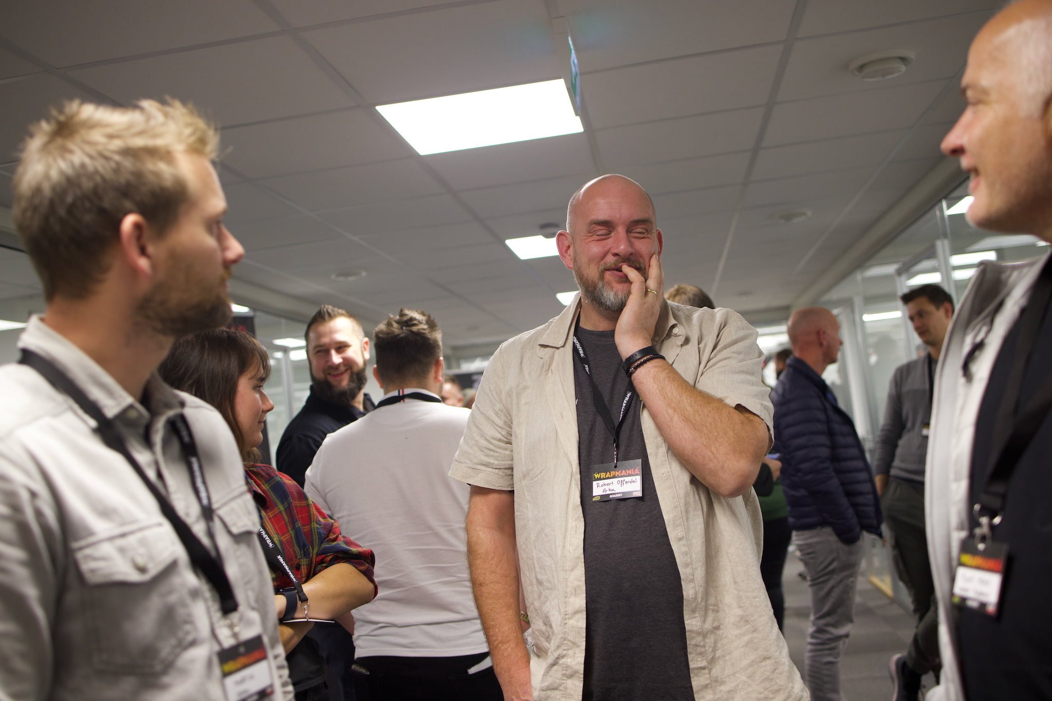Fullsatt da Justin Pate besøkte Wrapmania