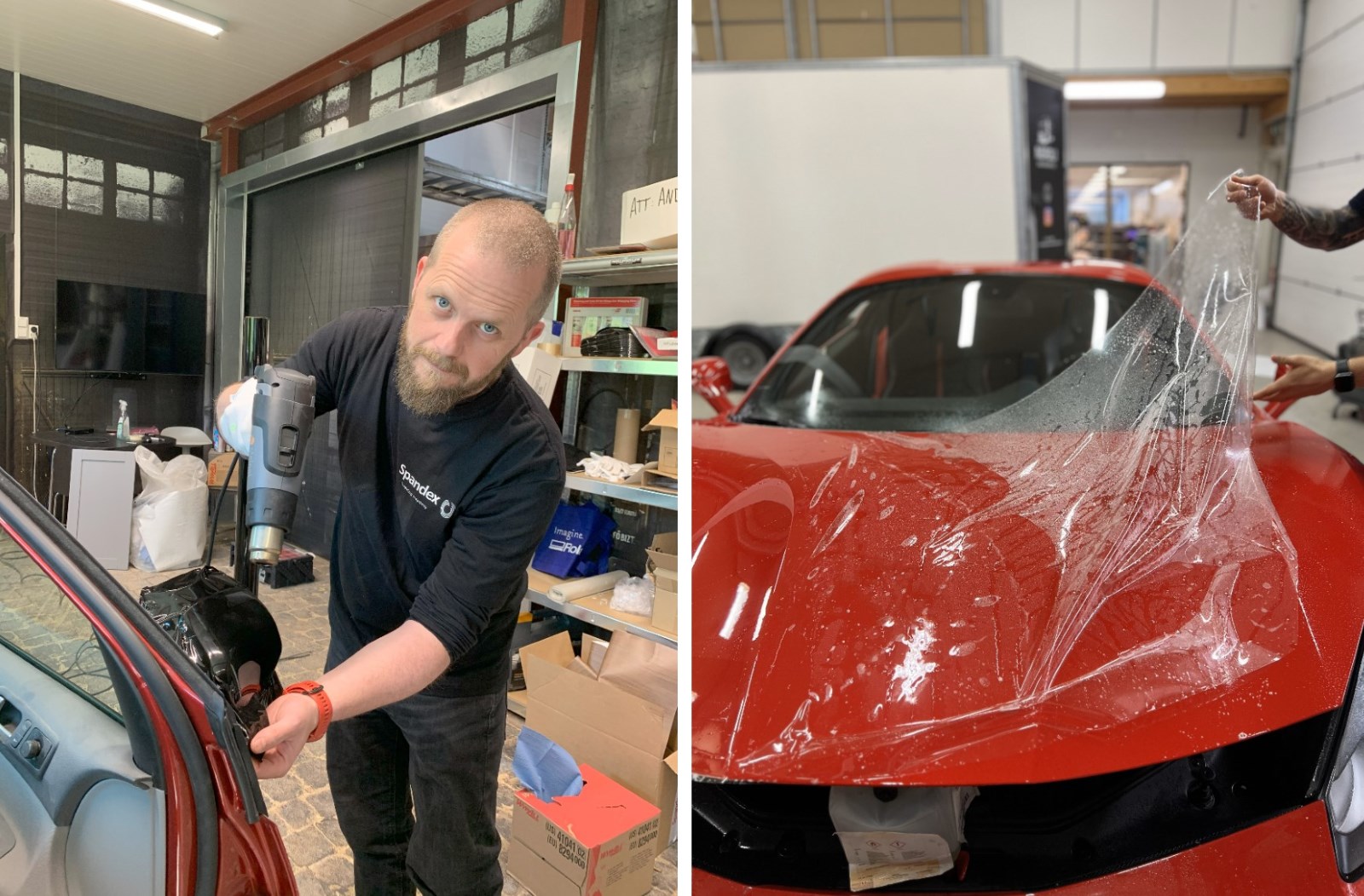 Åpent hus med tema "foliering av kjøretøy"